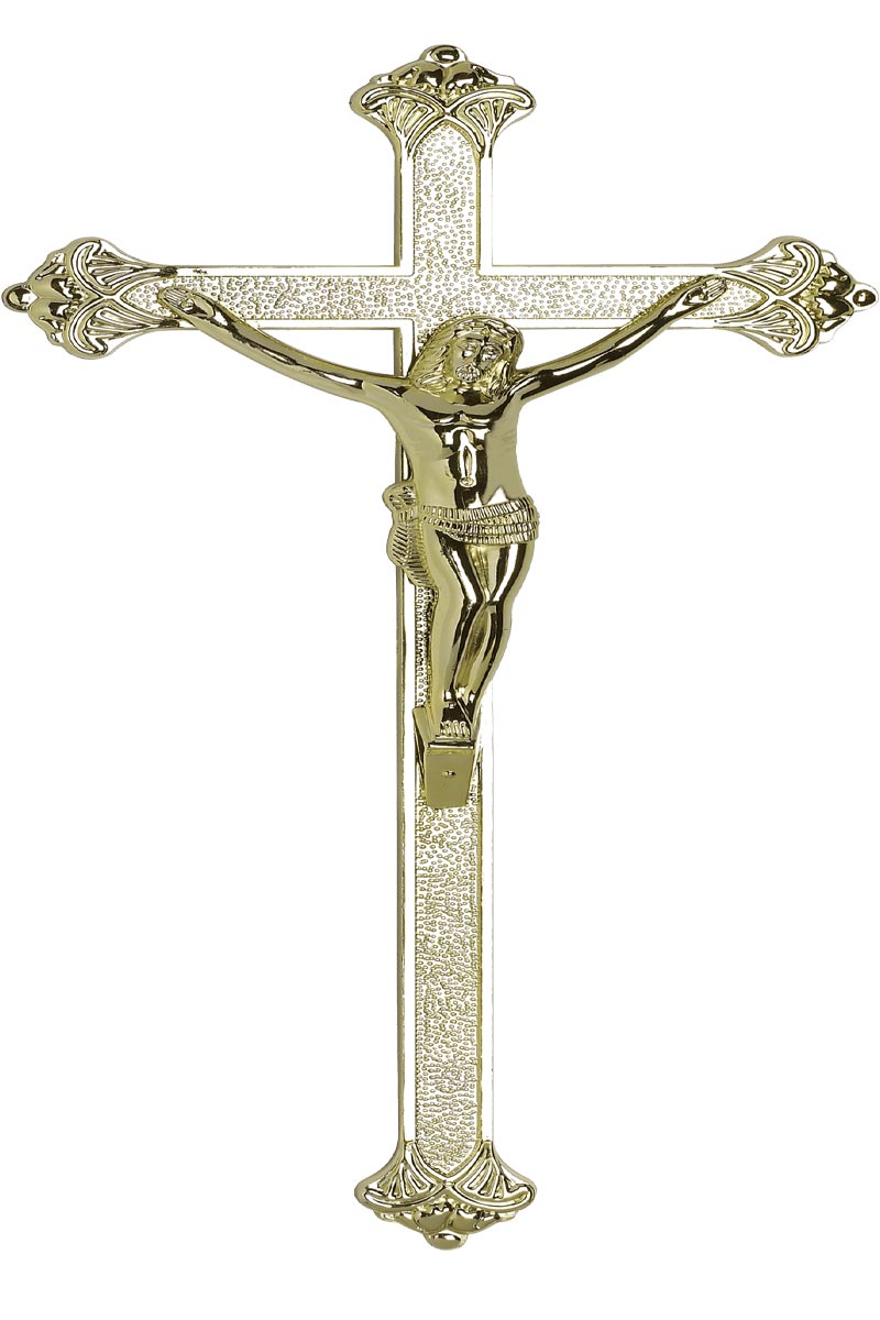 Croix moderne avec Christ - Pompes Funèbres LOIC 94